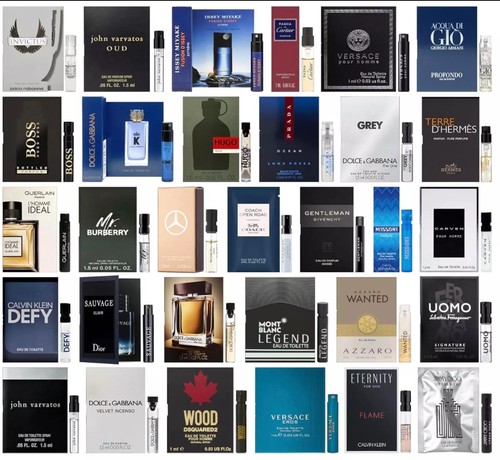 40 PCS LOT ASSORTED RANDOM MIXED MEN'S COLOGNE SAMPLE VIAL TRAVEL SET ...