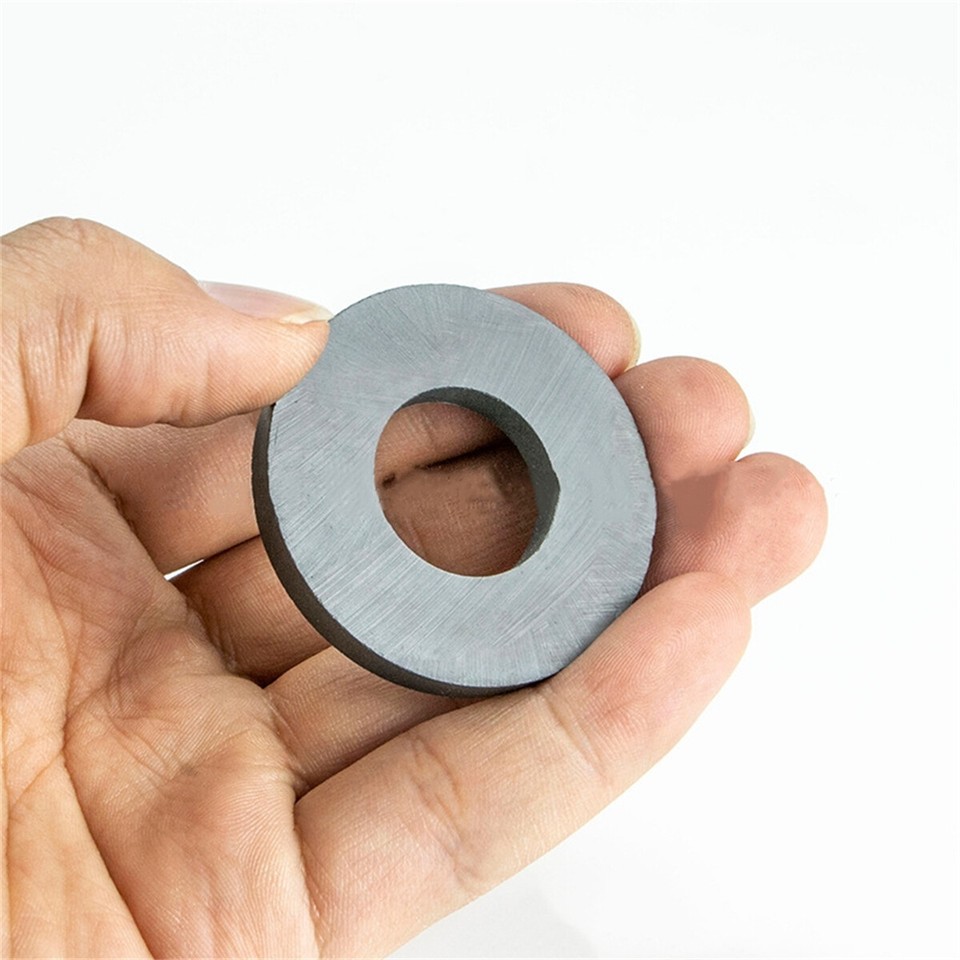 1x Large Magnet Ring Ferrite With Hole 22/32/ 33/45/60/80mm Black Round ...