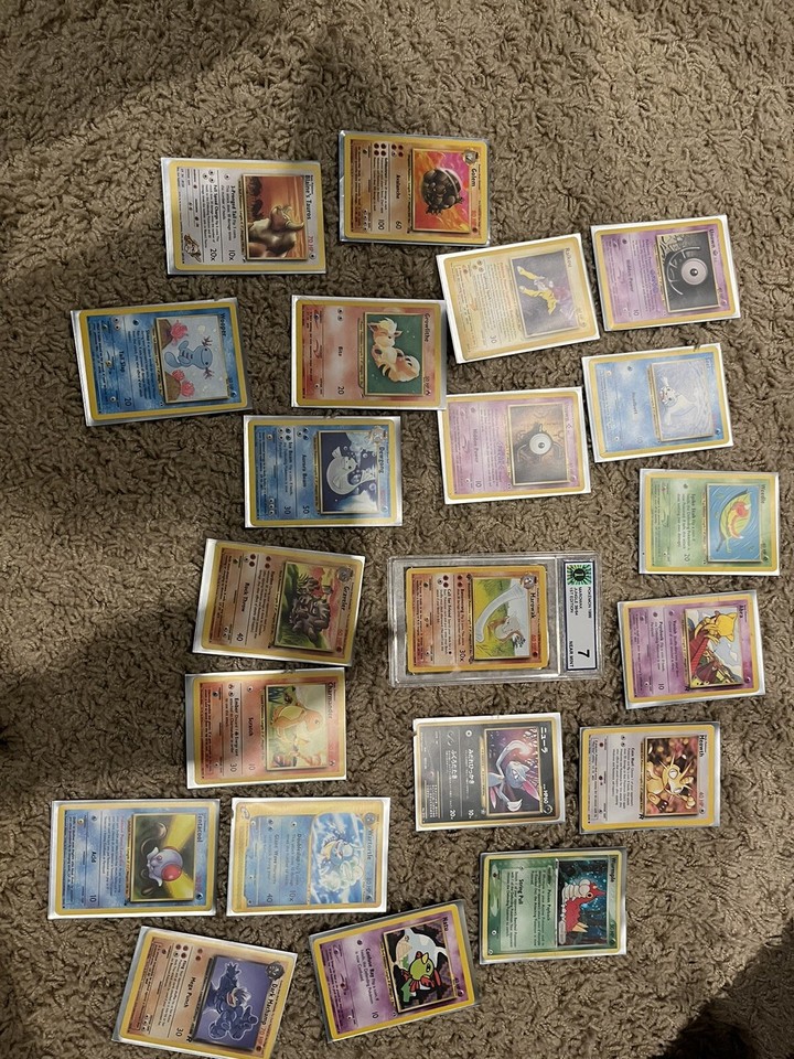 pokemon card bundle lot With Grade 7 1st Edition Marowak | eBay