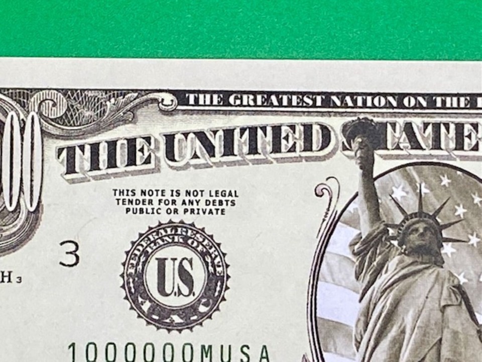 Original $1,000,000 One Million Dollar Bill Novelty Money Realistic | eBay