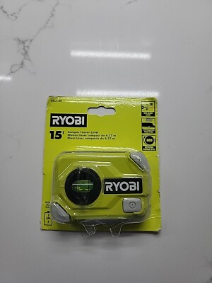 15' Compact Laser Level | Ryobi Battery Red Light Pocket Operated | eBay
