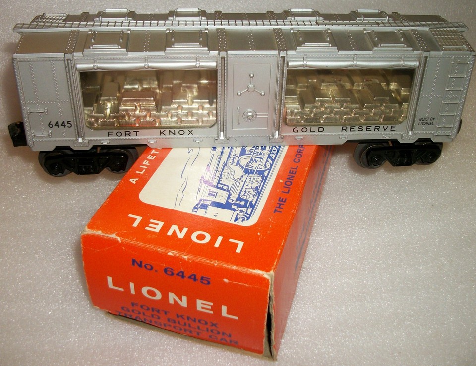 LIONEL POSTWAR 6445 FORT KNOX GOLD BULLION CAR EXC+ TO LN TIRED ...