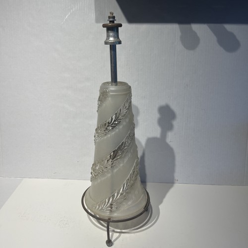 Vintage Spiral Atomic Lamp Parts Glass Spiral And Metal Frame Needs ...