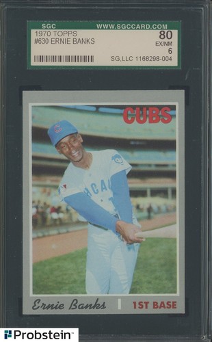 1970 Topps #630 Ernie Banks Chicago Cubs HOF SGC 80 EX-NM 6 | eBay