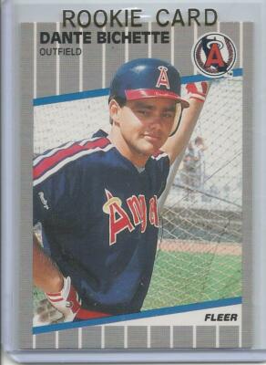 1989 Fleer Dante Bichette Rookie Card RC #468 Mint (Bo Bichette's Dad ...