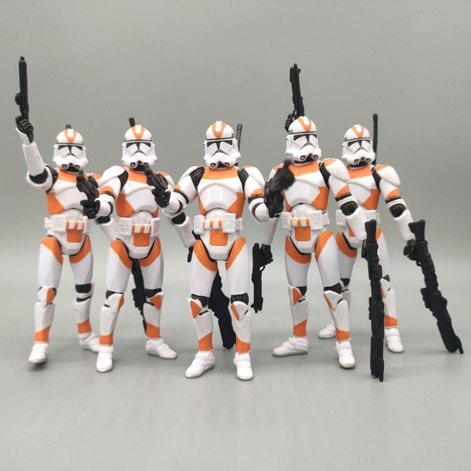 Lot of 5 Star Wars 501st 442nd Utapau Shock Razor BMF Clone Trooper 3. ...