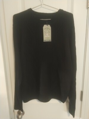 XIOS Men's jet black sweater xl | eBay