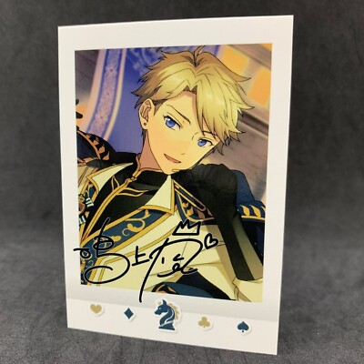 Ensemble stars ARAHI NARUKAMI Signed Snapshot Card Anime Idol Shot Ver ...