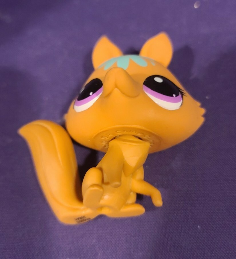 Authentic Littlest Pet Shop LPS #3531 Flower Fox Mouse Cat Paint ...