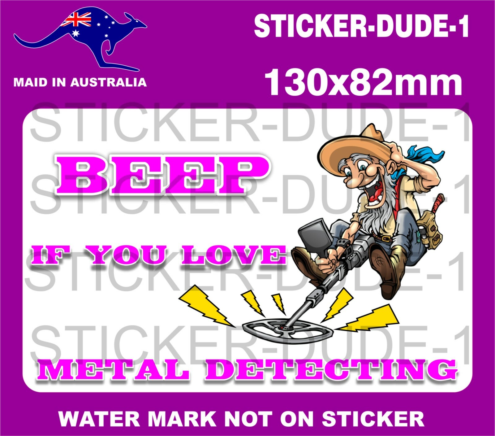 PROSPECTOR METAL DETECTOR STICKER FOR MINELAB TOOLBOX SLUICE BOX ...
