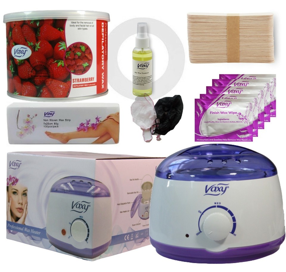 Wax Warmer, Hair Removal Waxing Kit, Electric Pot Heater Melts with ...