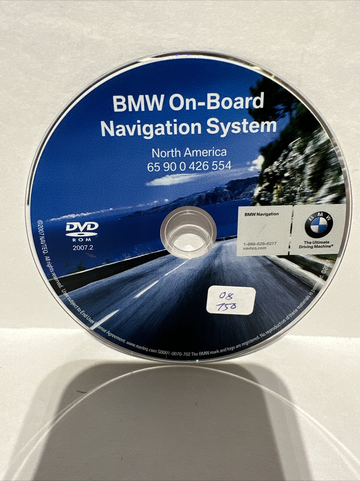 BMW NAVTEQ on Board Navigation 2-dvd 2007 NA Map Edition 65900426554 ...
