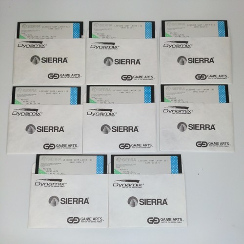 Leisure Suit Larry III 3 MS-Dos 1991 by Sierra 8 Disk Set - No box | eBay