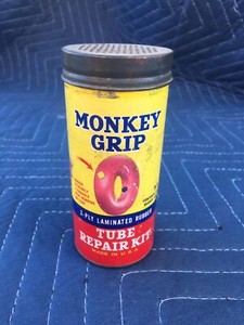 Vintage Monkey Grip 3-ply Laminated Rubber Tube Repair Kit Tin | eBay