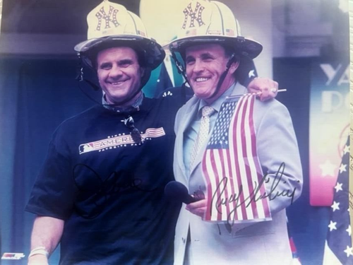 Joe Torre (signed) NY YANKEES and Mayor Rudy Giuliani (signed), Photo ...