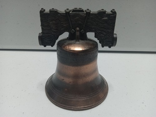 Vintage Brass Souvenir Bell Replica Miniature Liberty Bell Philadelphia ...