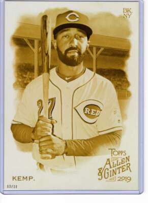 Matt Kemp 2019 Allen and Ginter 5x7 Gold #255 /10 Reds | eBay