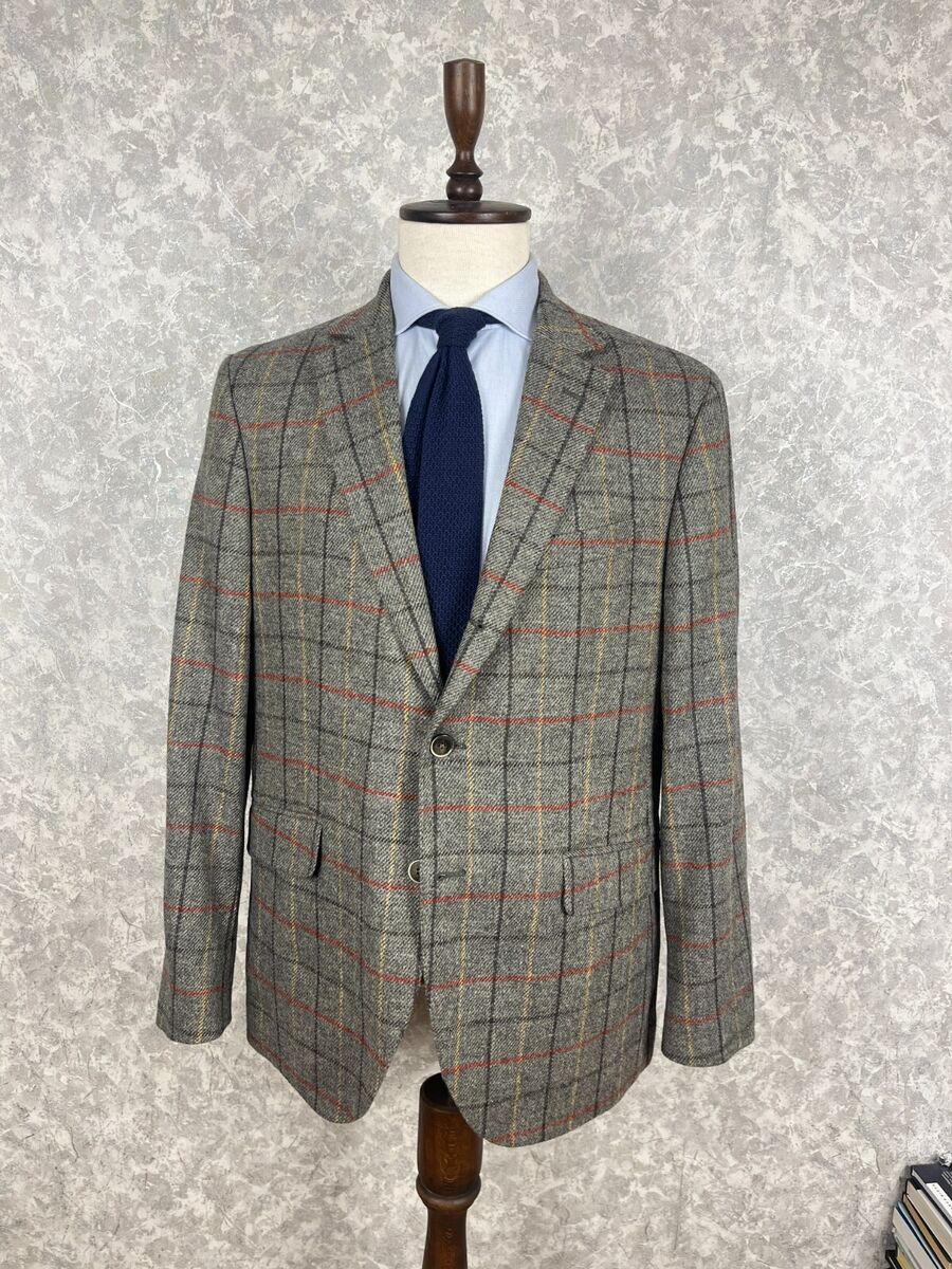 Hackett London Multicolor Robert Noble Tweed Half-Lined Hackett London Multicolor Robert Noble Tweed Half-Lined