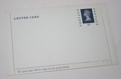 GB Postal Stationery - QEII 5d Prepaid Letter Card | eBay UK