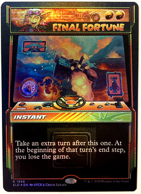 MTG Final Fortune RAINBOW FOIL Secret Lair Arcade Racers 1956 NM | eBay