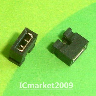 1000 PCS 2.0mm Standard Circuit Board Jumper Cap Shunts Short Circuit ...