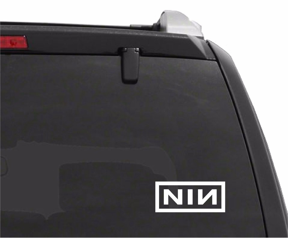 Nine Inch Nails NIN Logo Vinyl Decal Laptop Car Window Speaker Sticker ...