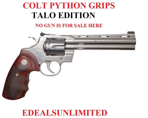 COLT PYTHON GRIPS TALO GRIPS SILVER MEDALLIONS COMBAT STYLE GRIPS ANACONDA | eBay
