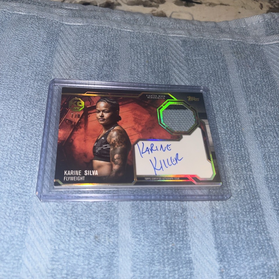 2025 Topps UFC Knockout Karine Silva Knockout PATCH AUTO RELIC Karine ...