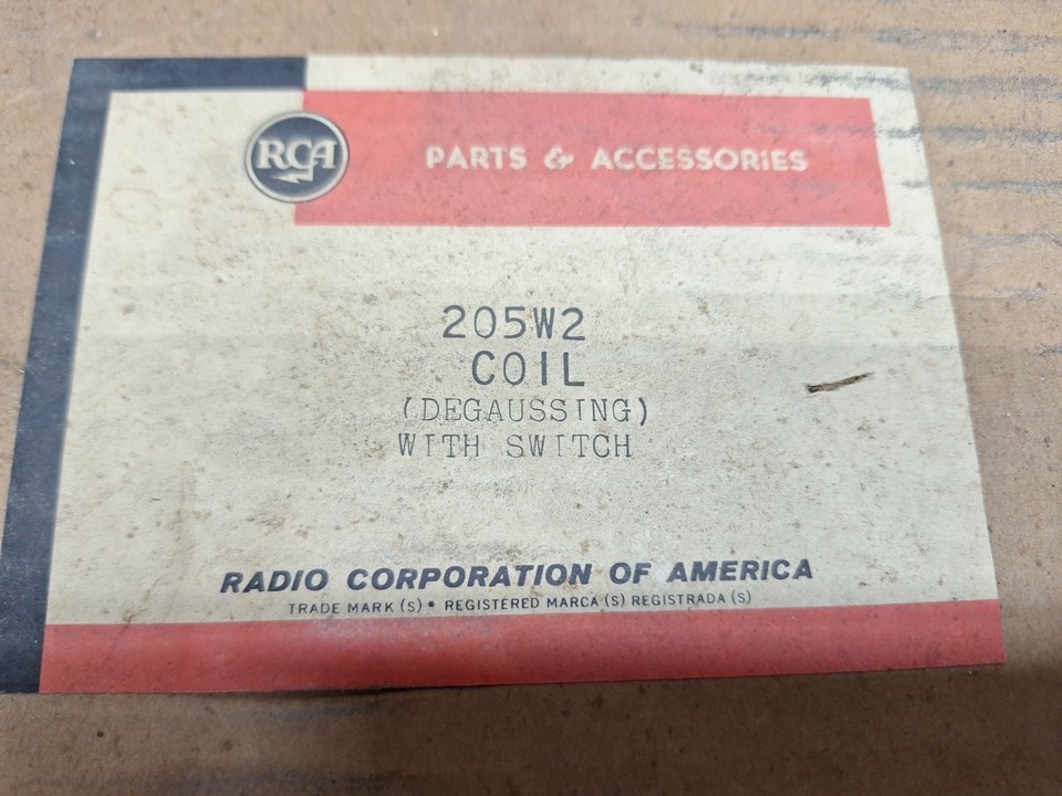 Degaussing Coil TV/CRT/Arcade Monitors RCA 205W2 Coil | eBay