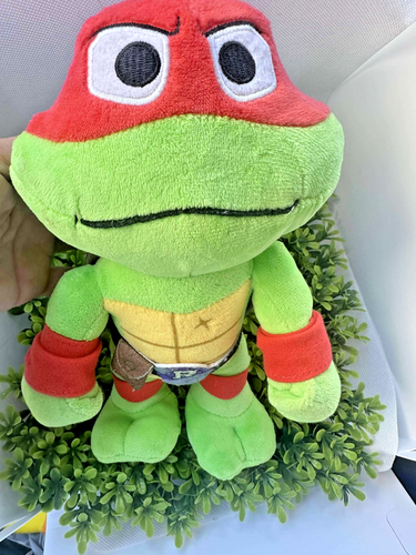 Raphael Plush Teenage Mutant Ninja Turtles TMNT Stuffed Toy Red Mask 9 ...