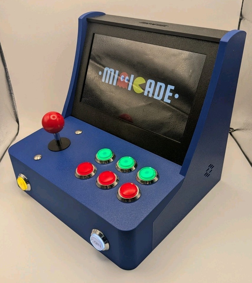 Minicade Arcade - Custom Built Mini Bar Top Arcade. Blue and Black ...