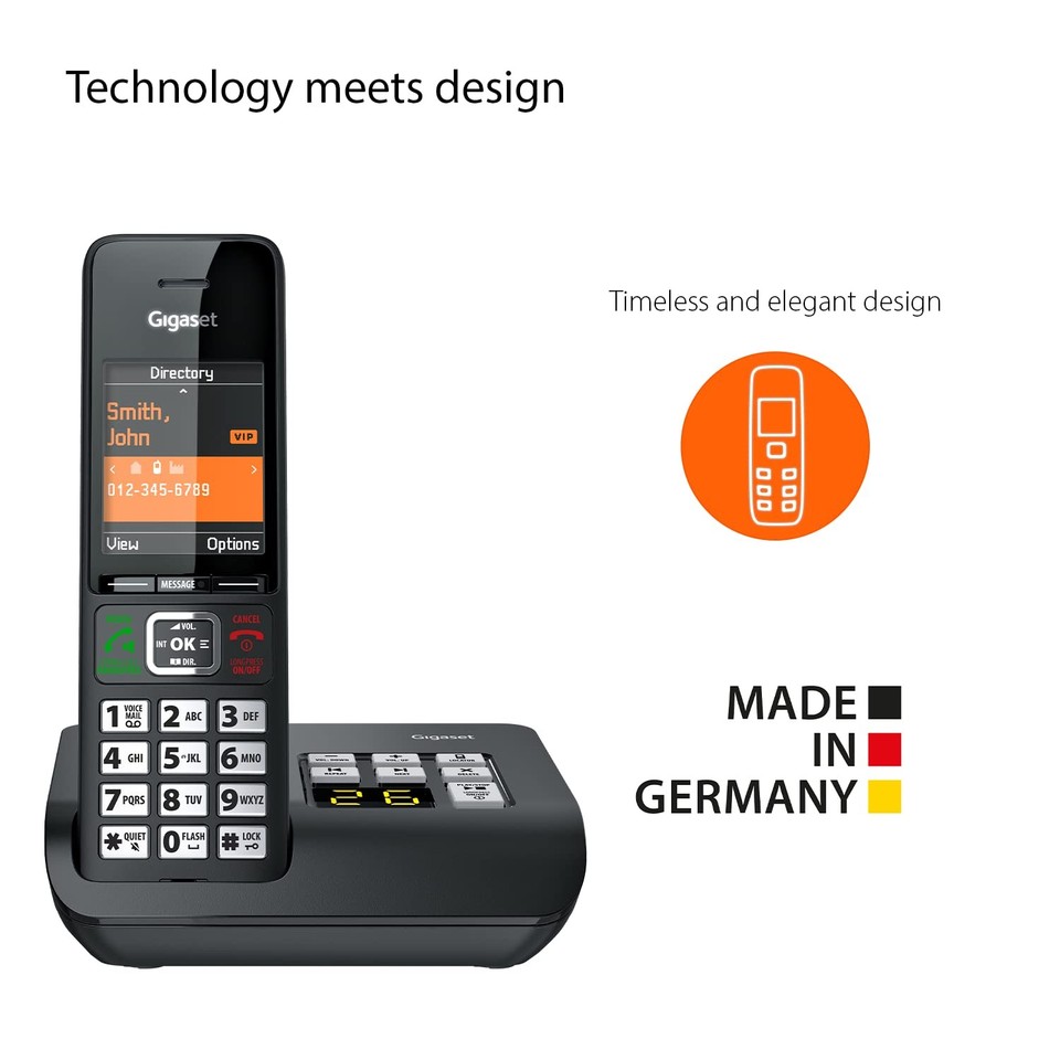 Comfort 552A Trio - 3 Cordless Phones - Answering Machine - Made in ...