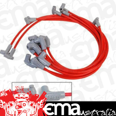 MSD Ignition MSD31229 Universal V8 Super Conductor Leads 8.5mm Red HEI ...