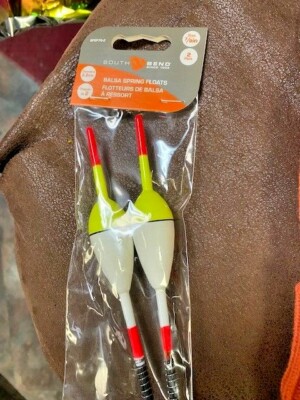 South Bend BFSP34-2 Spring Floats 7/8" X 6" 2 PK Fishing Float NEW IN ...