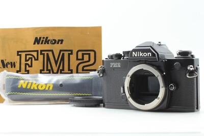【Top MINT w/ New Strap】 Nikon NEW FM2 FM2N Black SLR Film Camera Body ...