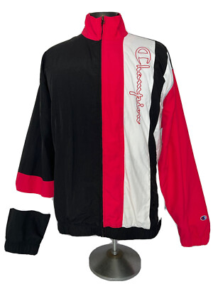 2018 Champion Europe Track Jacket Spell Out Mens Size XL 90s | eBay