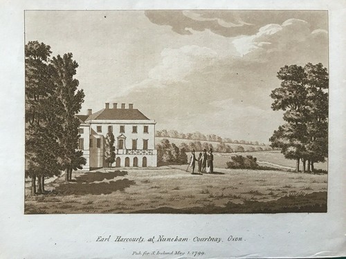 1791 Antique Print; Nuneham House, Nuneham Courteney, Oxfordshire after ...
