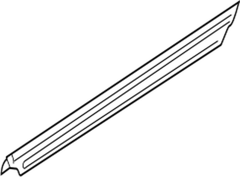 68160-52080 Toyota Weatherstrip assy, front door glass, outer rh ...