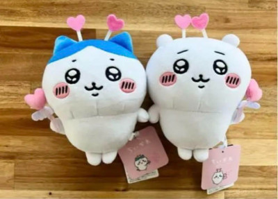 Chiikawa Potetama Heart Plush Doll Set Hachiware & Chiikawa JAPAN nEW ...