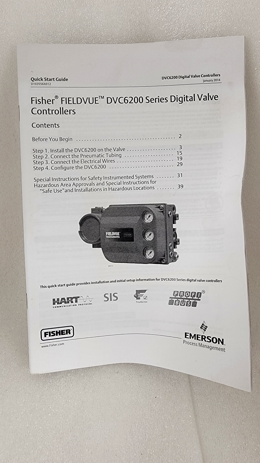 FISHER FIELDVUE DVC6200 Series Digital Valve Controller New In Box NOS ...