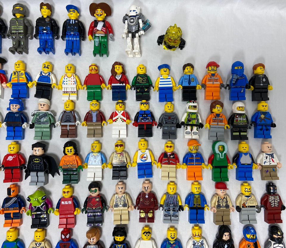 Lego Minifigures Huge Lot over 150 Star Wars DC Ninjago Vintage ...