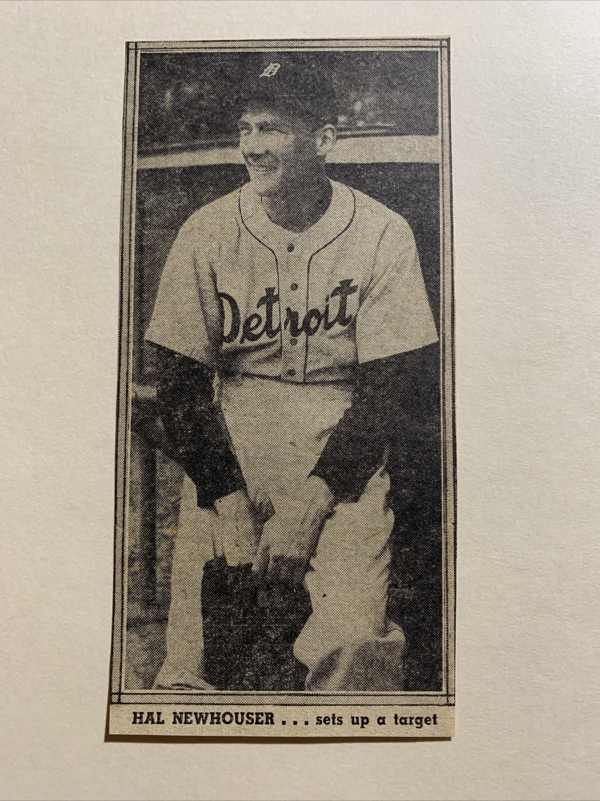 Hal Newhouser Detroit Tigers 1951 Sporting News Baseball 3X6 Panel | eBay