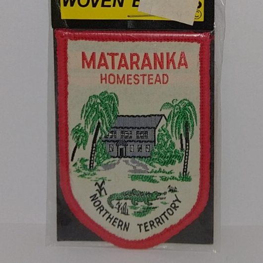 Mataranka Homestead Northern Territory Vintage Souvenir Woven Patch ...
