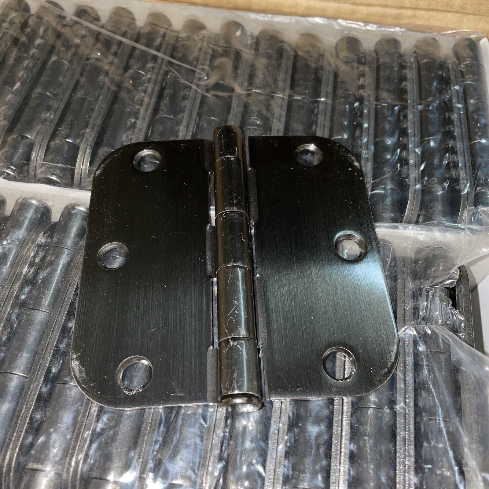 Antique Brushed Nickel Door Hinges Carton Of 100. 3-1/2 in. x 5/8 in ...