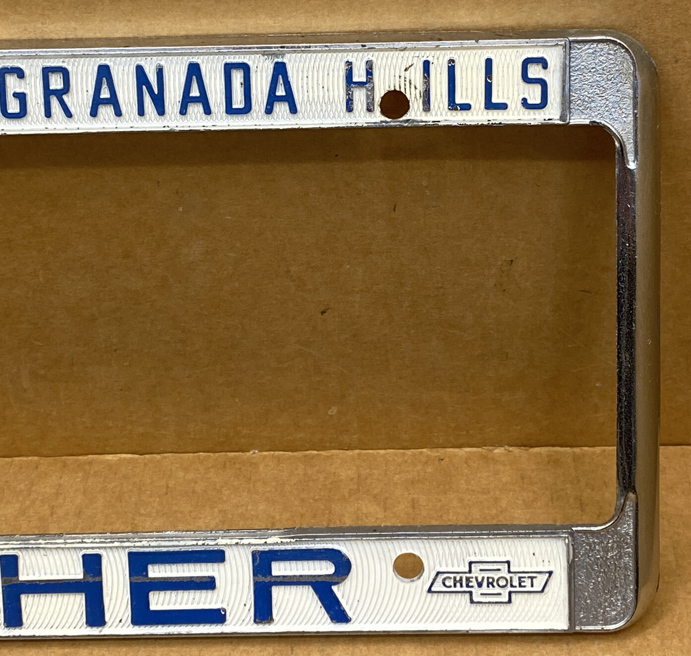 RARE CHEVROLET “BAHER”(NORTHRIDGE GRANADA HILLS CA.) LICENSE PLATE ...
