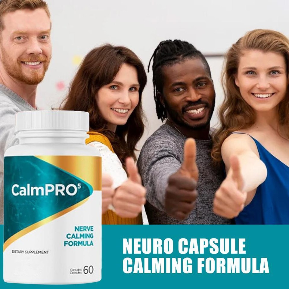 NEW CalmPro 5 Nerve Calming FormulaSupplement Calm Pro 5 Fast Ship 60 ...