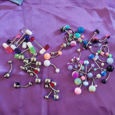 Body Jewellery Mixed Lot Various Styles Surgical Steel | eBay Australia