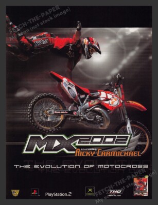 MX 2002 Featuring Ricky Carmichael 2000s Video Game Print Advertisement ...