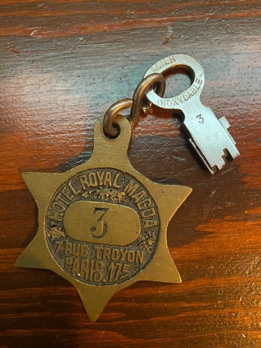 Hotel Royal Magda- Paris: room 3 key and metal FOB | eBay