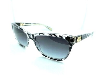AUTHENTIC DOLCE GABBANA DG4123 19018G Black Lace/Gray Gradient Sung ...